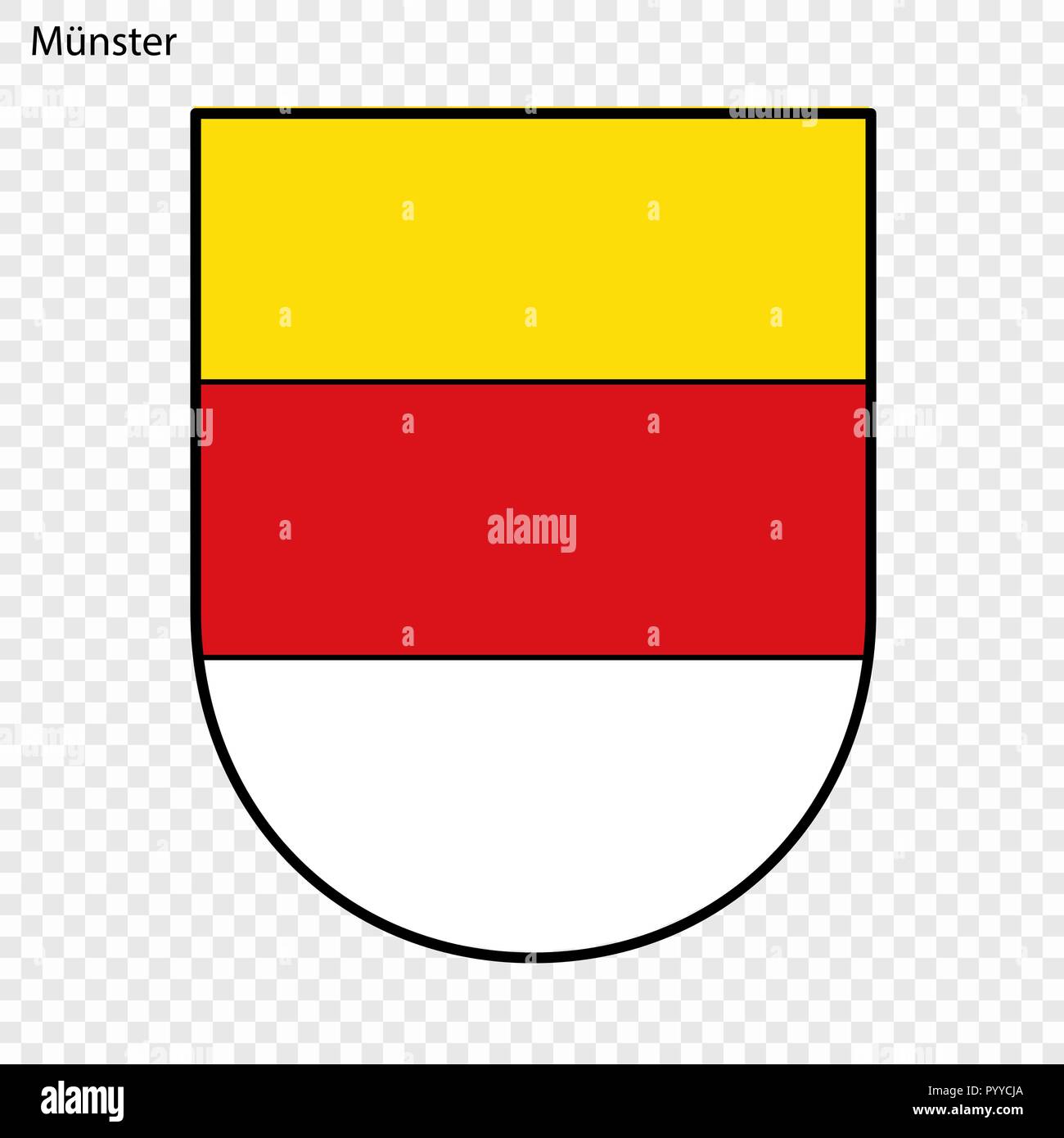 Emblem of Munster. City of Germany. Vector illustration Stock Vector ...