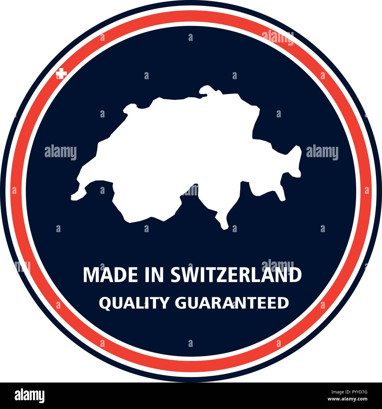 Made in Switzerland quality stamp. Vector illustration Stock Vector ...