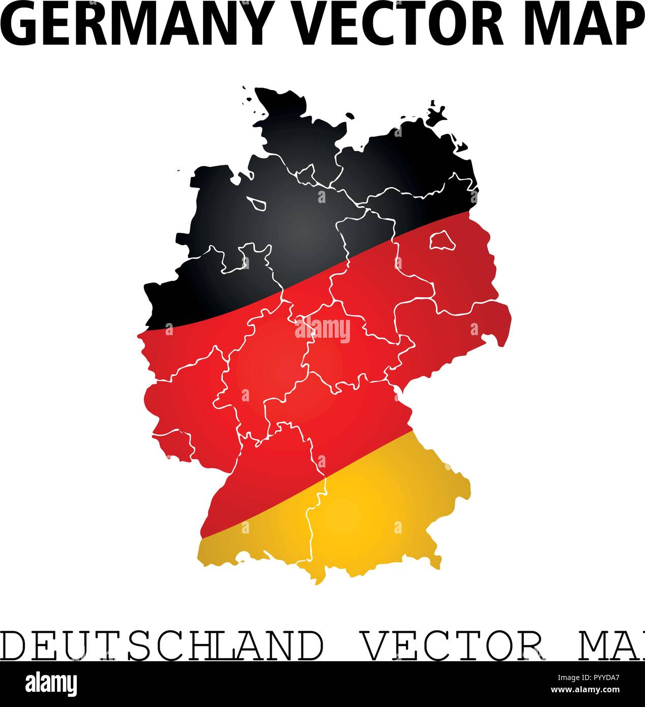 Deutschland Map High Resolution Stock Photography and Images - Alamy