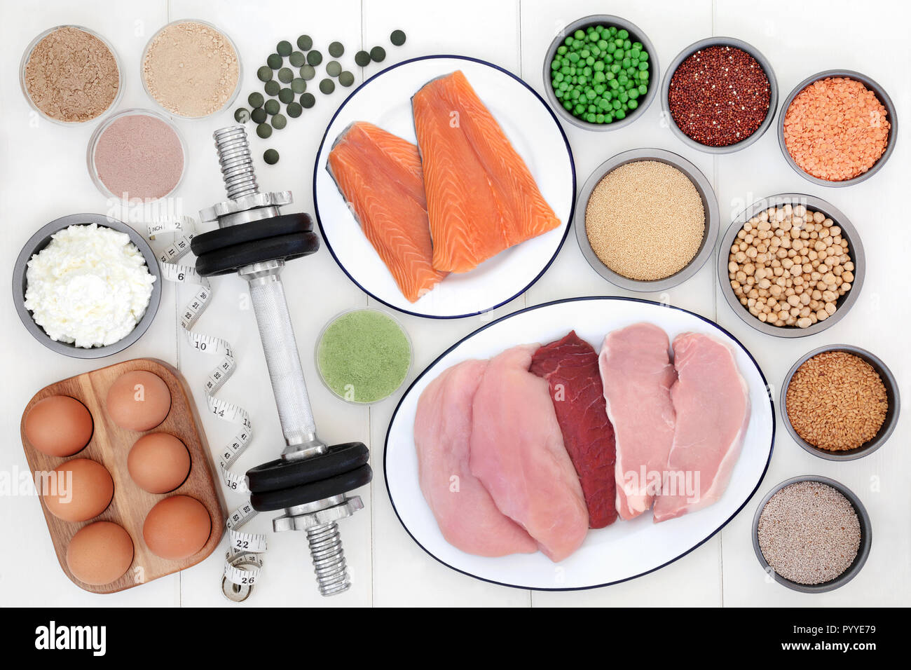 Health food for body builders high in protein including dietary ...