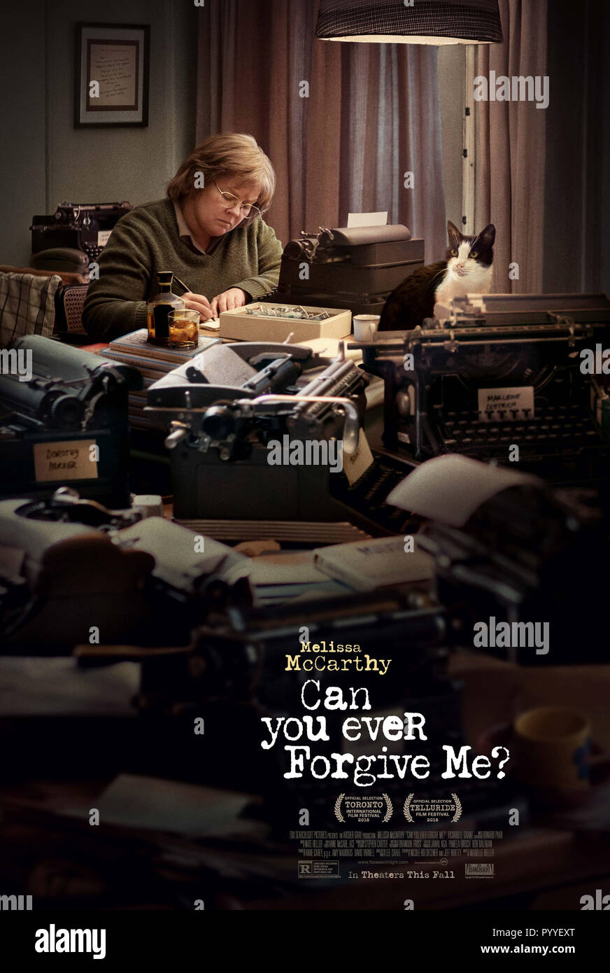 CAN YOU EVER FORGIVE ME?, US poster, Melissa McCarthy as Lee Israel ...