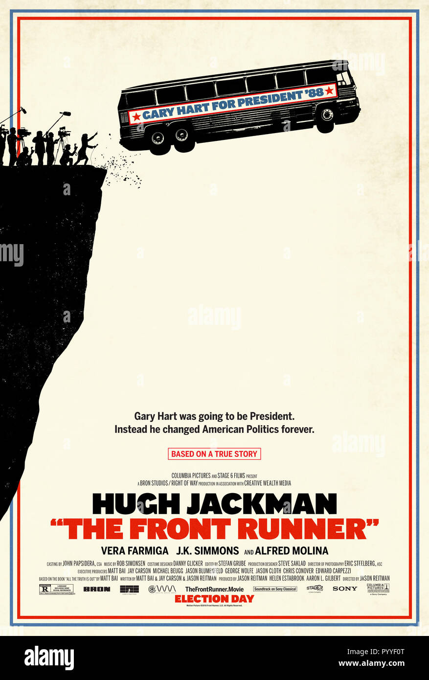 THE FRONT RUNNER, US poster, 2018. © Columbia /Courtesy Everett ...