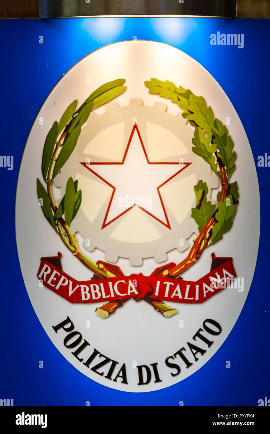 Italian Police Logo Italy Pisa Municipal Police
