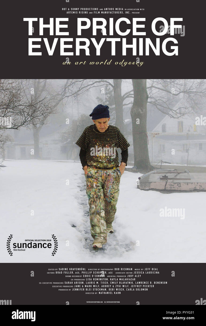 THE PRICE OF EVERYTHING, poster, Larry Poons, 2018. © HBO Documentary ...