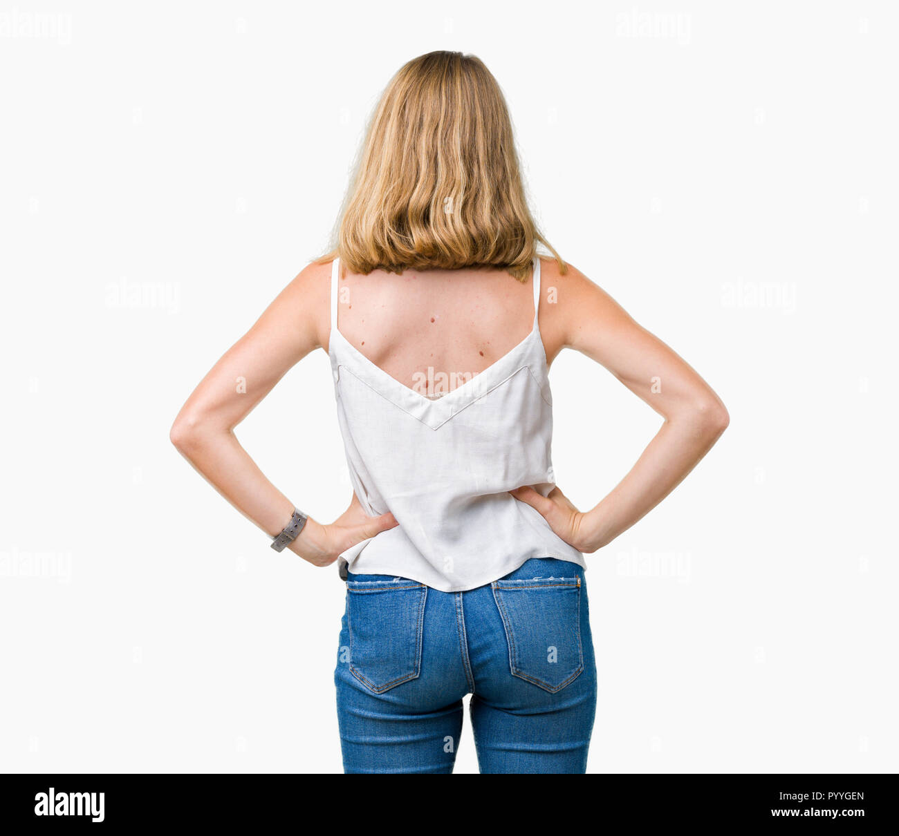 Woman Standing Backwards