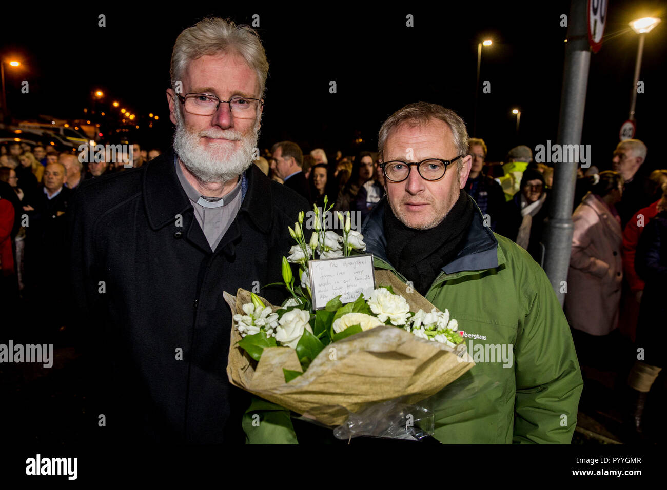 The Rev Dr. David Clements (left) and Alan McBride, whose wife Sarah ...