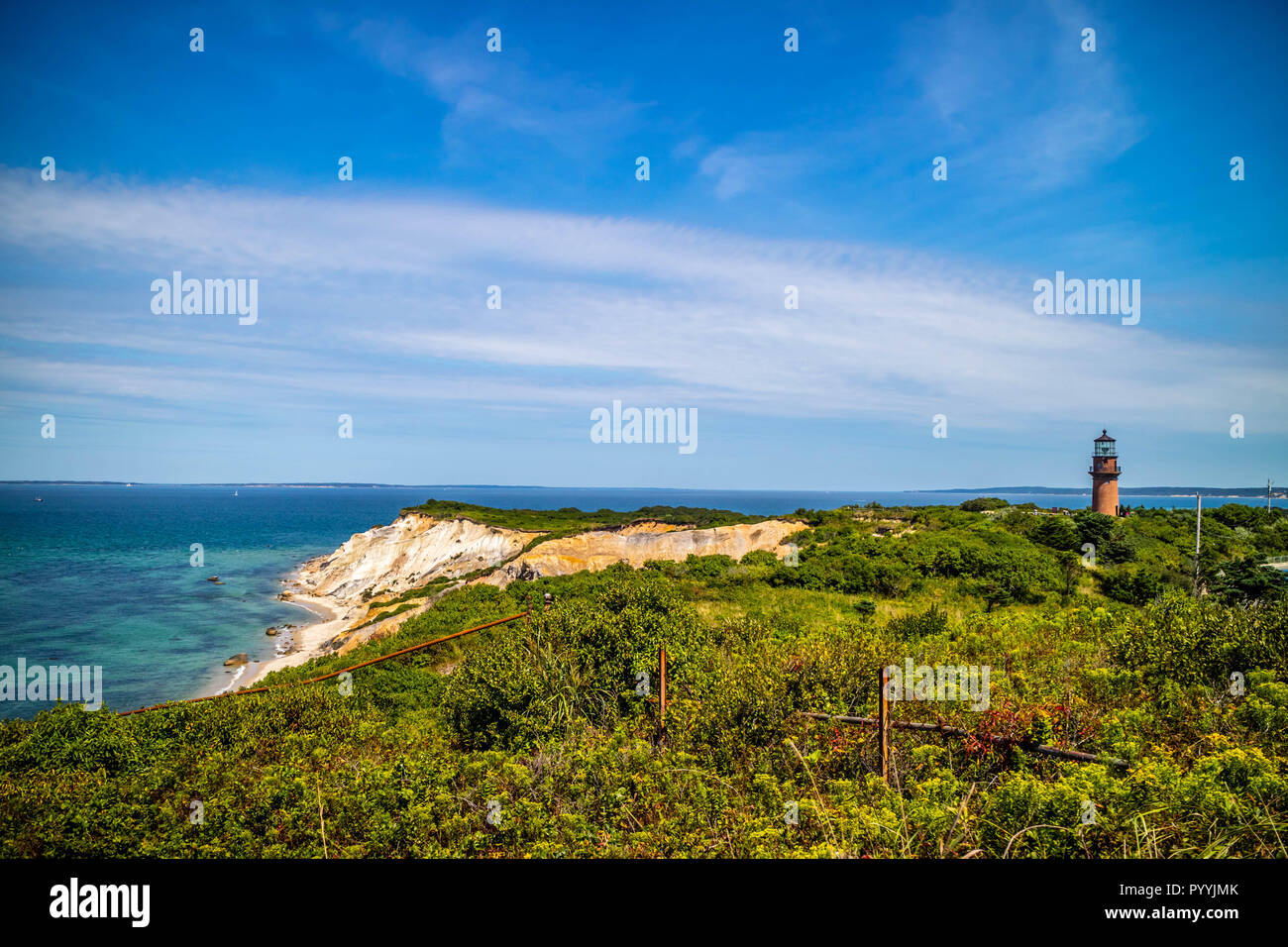 The famous Gay Head Cliffs in Cape Cod Martha's Vineyard, Massachusetts ...