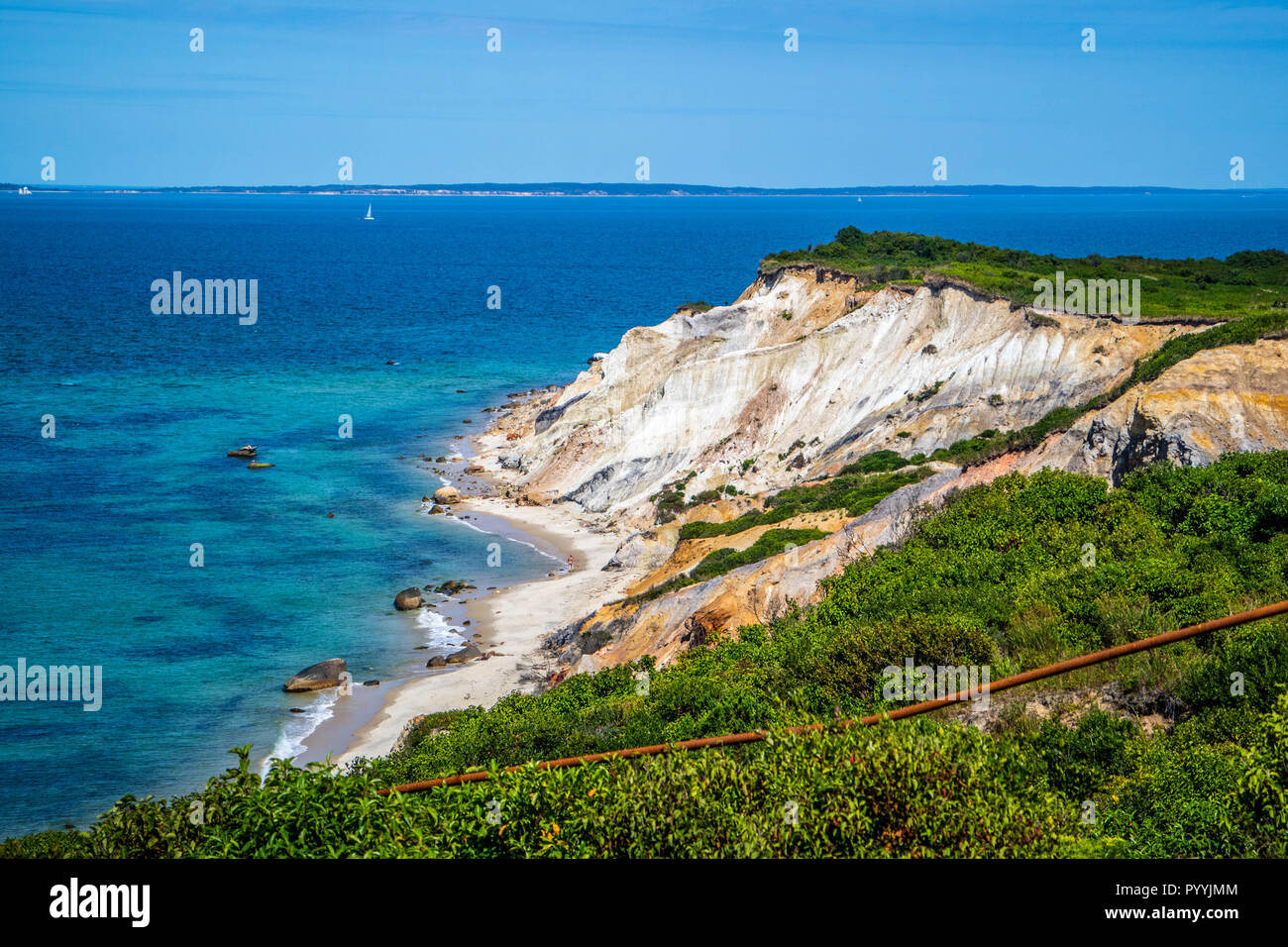 The famous Gay Head Cliffs in Cape Cod Martha's Vineyard, Massachusetts ...