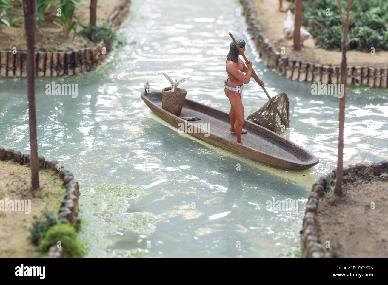 Aztec Gardens Model Stock Photo - Alamy
