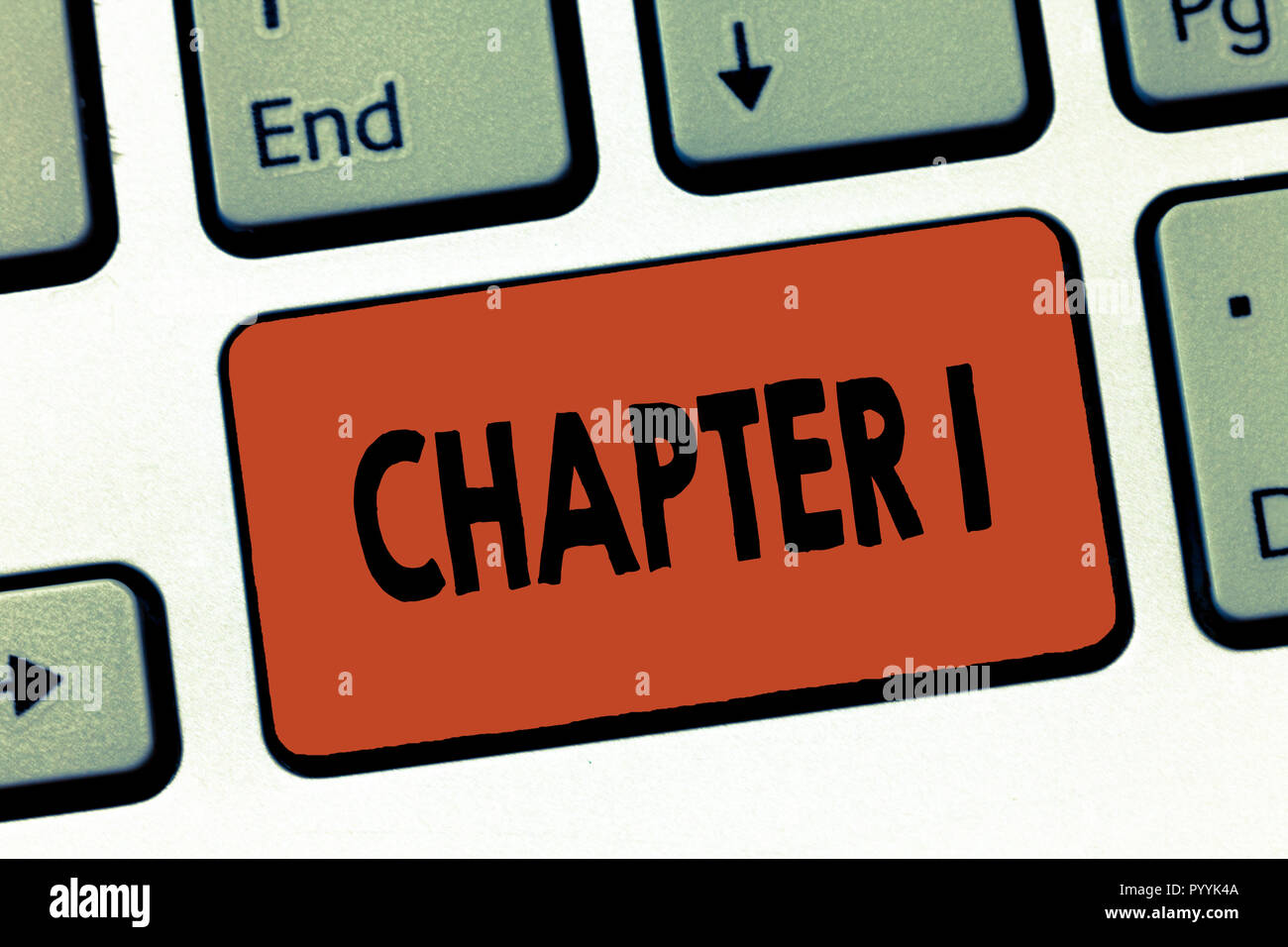 Text sign showing Chapter 1. Conceptual photo Start od book project ...