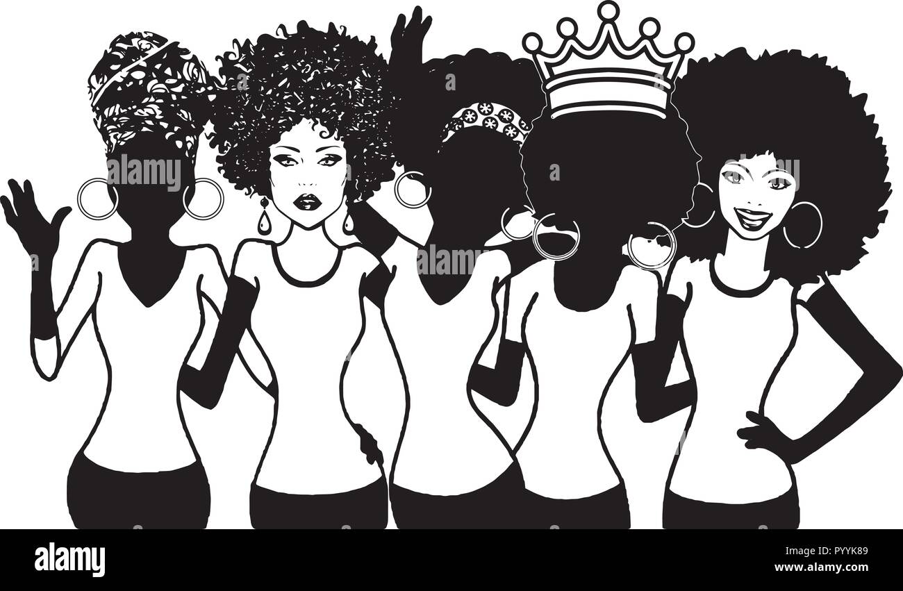 this are African American beautiful queen, divas Classy ladies Stock ...