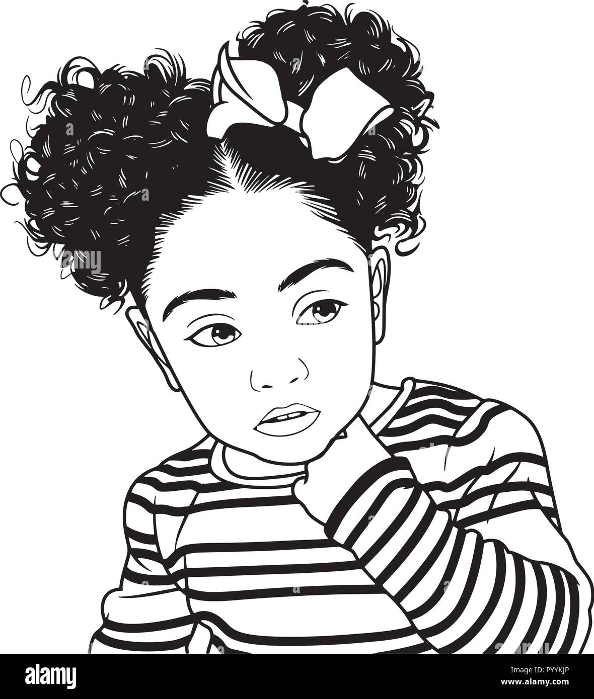 Children Praying To God Drawing