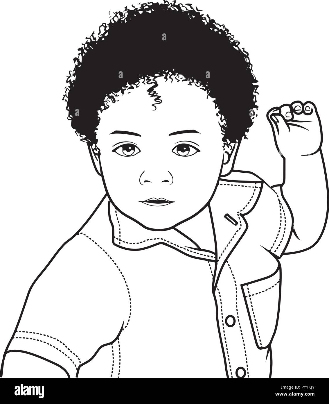 Children Praying To God Drawing