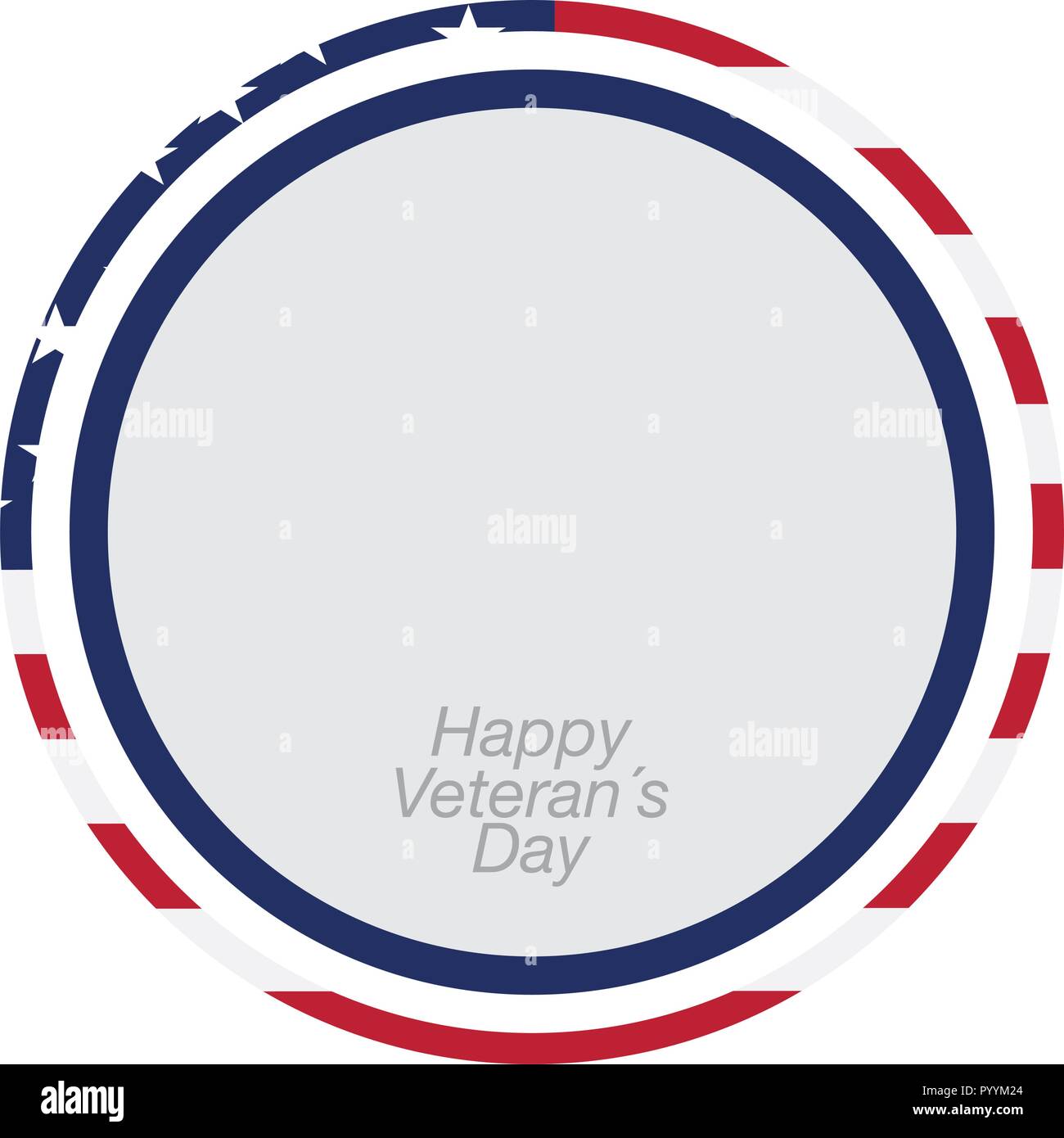 Veteran day label with the flag of United States Stock Vector Image ...