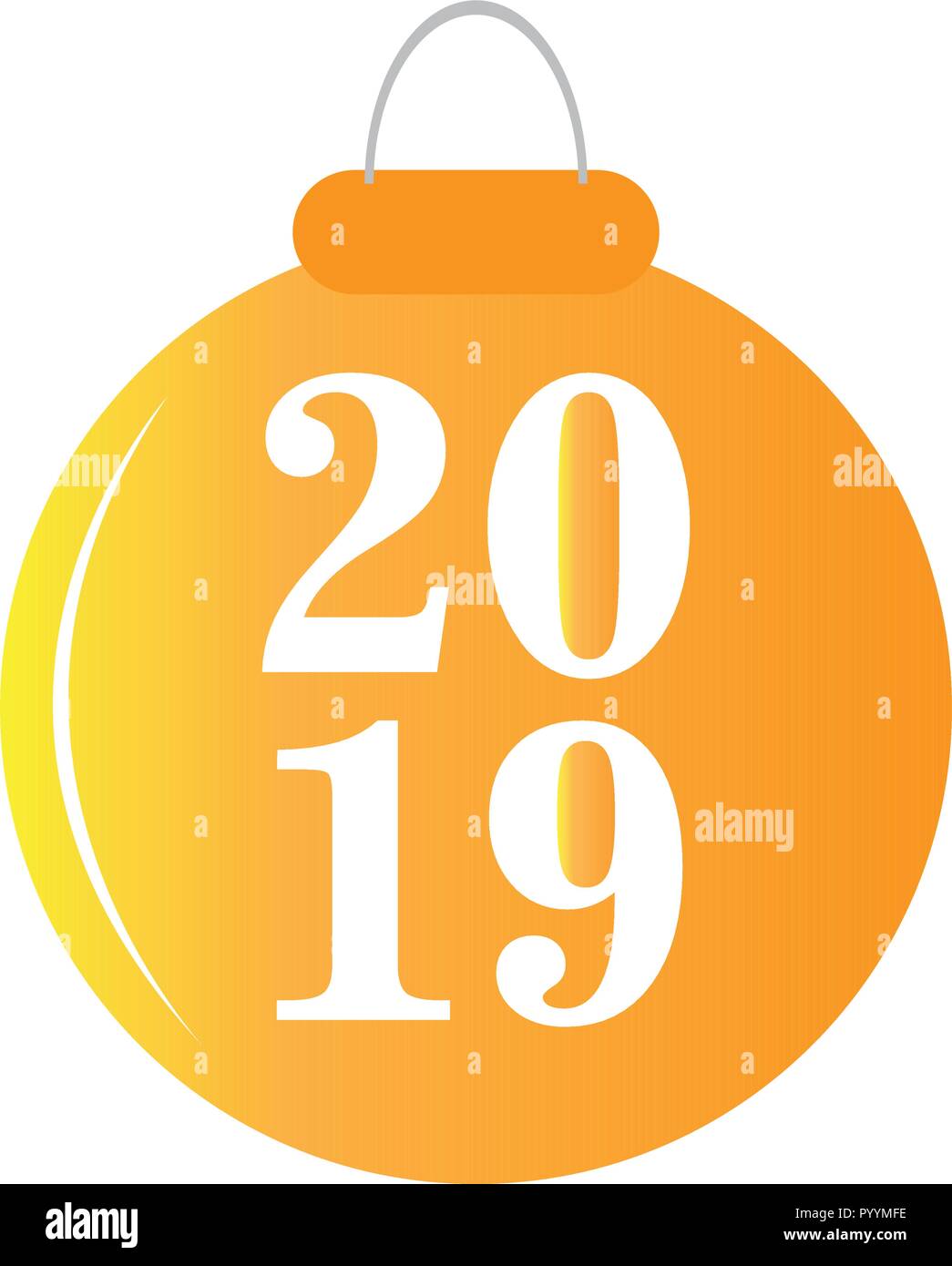 Christmas ball with number. Vector illustration design Stock Vector ...