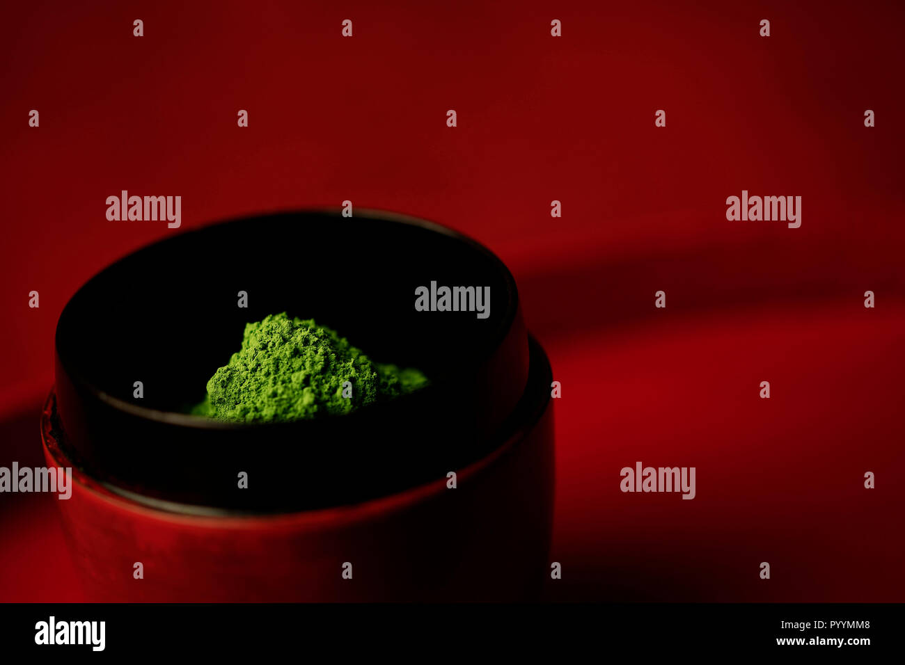 Green tea powder Stock Photo - Alamy