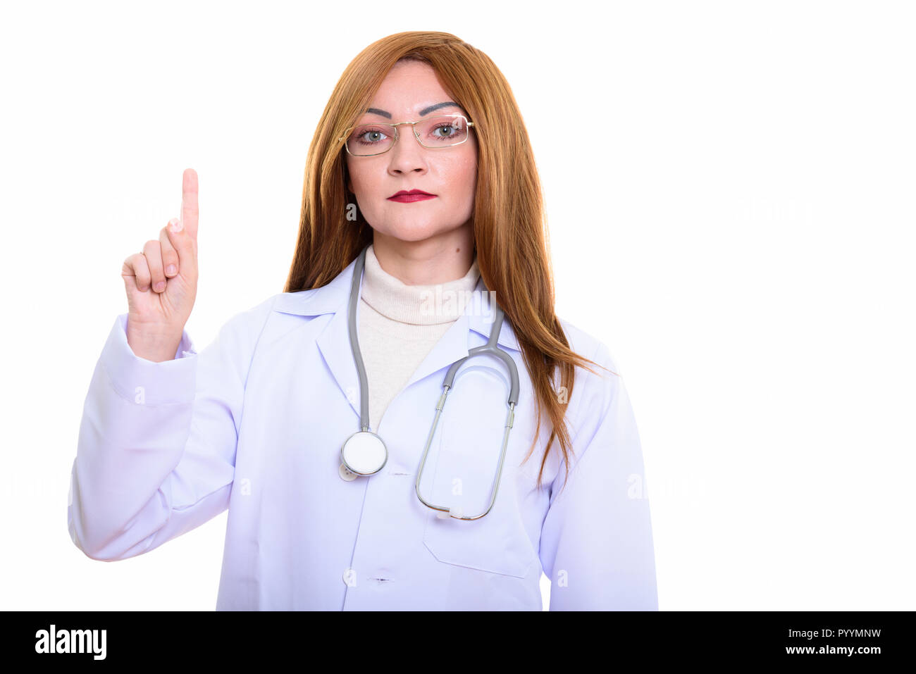 Doctor pointing hi-res stock photography and images - Alamy