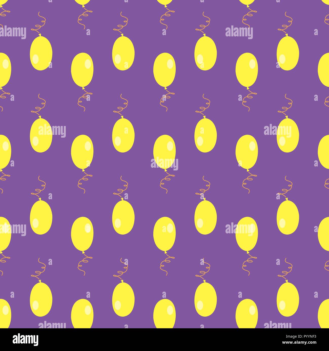 Lilac yellow air balloons seamless pattern Stock Vector Image & Art - Alamy