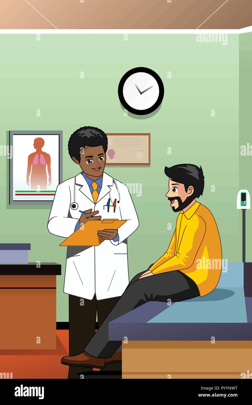 Animated Doctor Talking To Patient