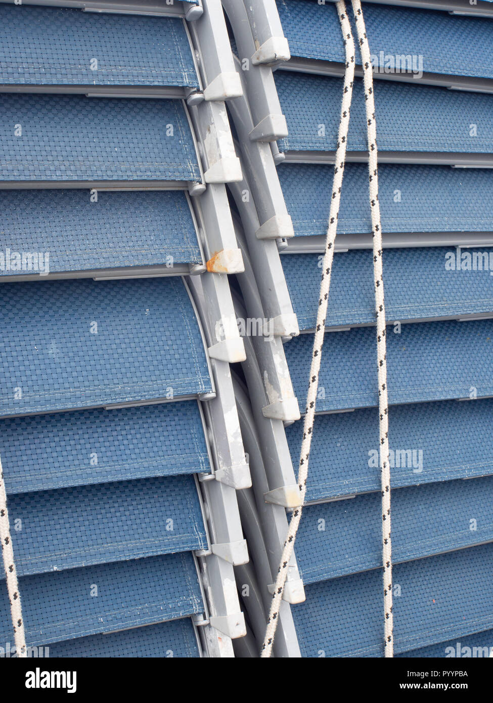 Stack Of Sun Loungers Stock Photo - Alamy