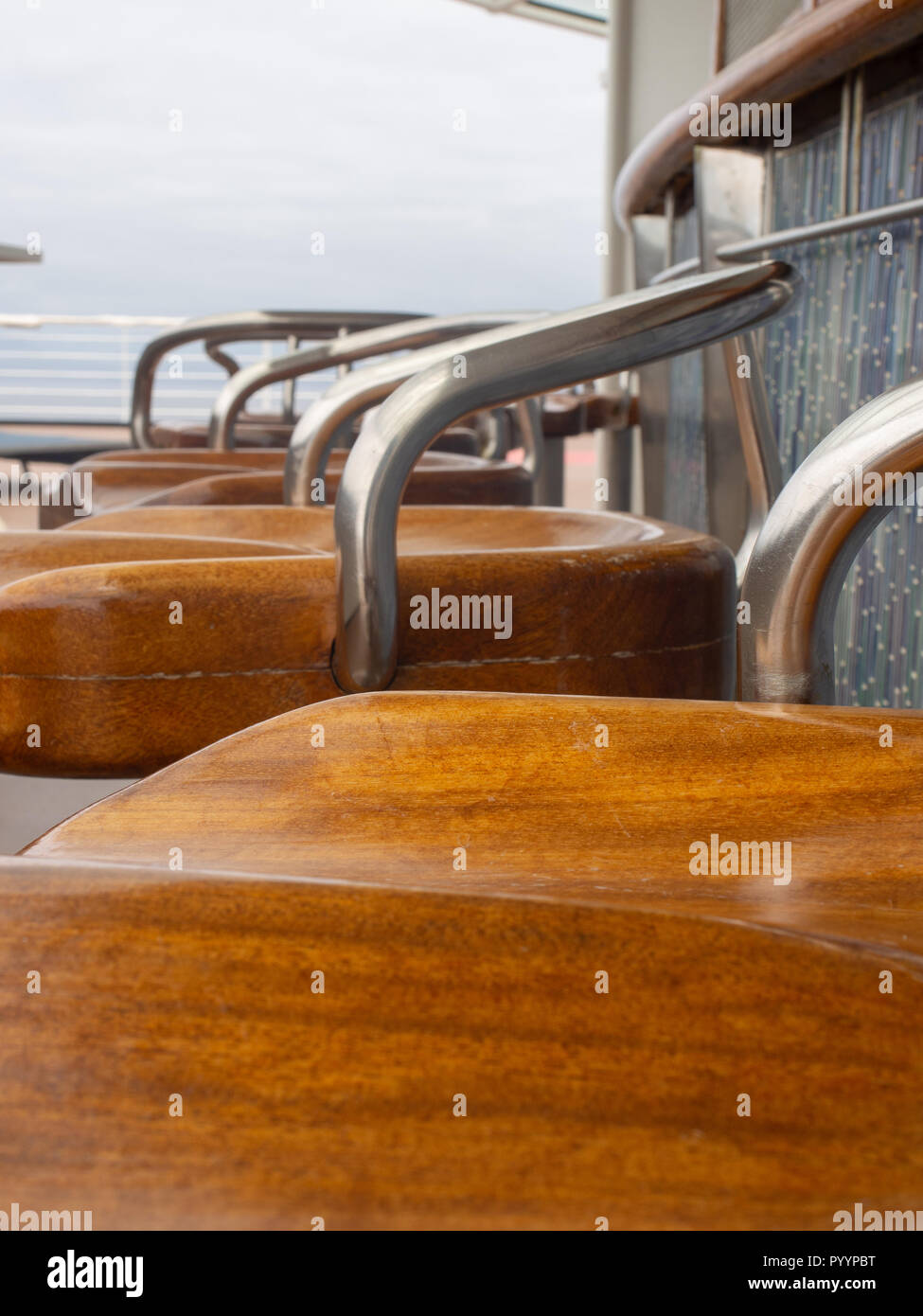 Bar Stools At A Ships Bar Stock Photo - Alamy