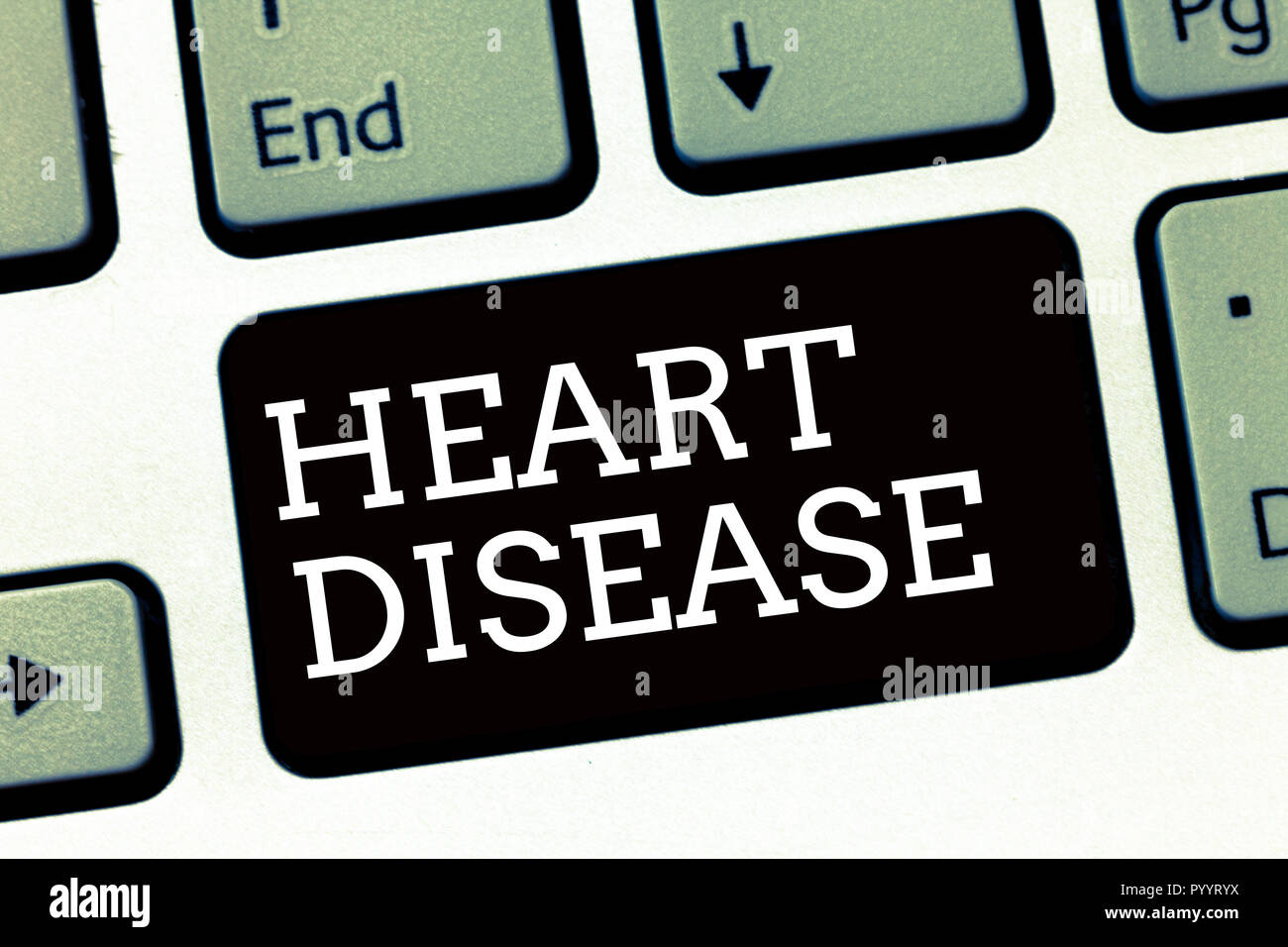 Handwriting text writing Heart Disease. Concept meaning Heart disorder ...