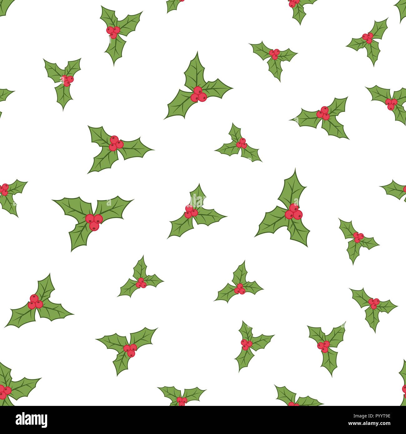 Seamless holly berries Stock Vector Image & Art - Alamy