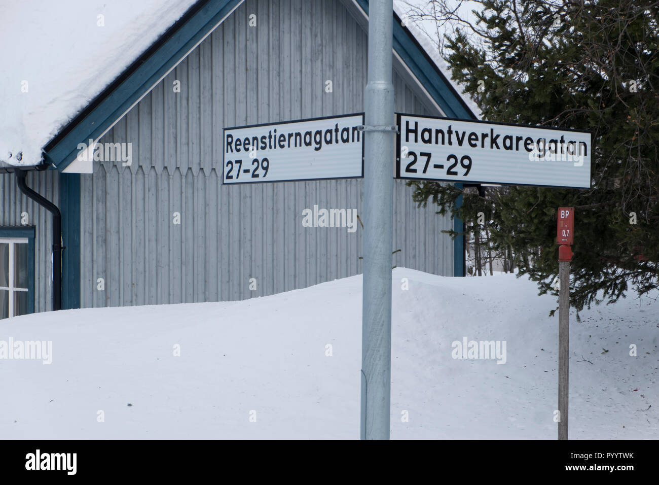 Swedish street signs hi-res stock photography and images - Alamy