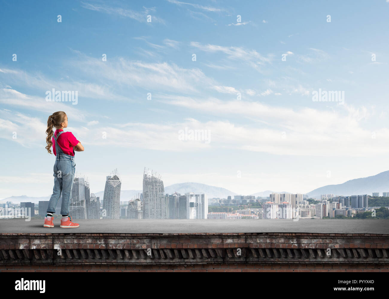 Girl Looking Far Away High Resolution Stock Photography and Images - Alamy