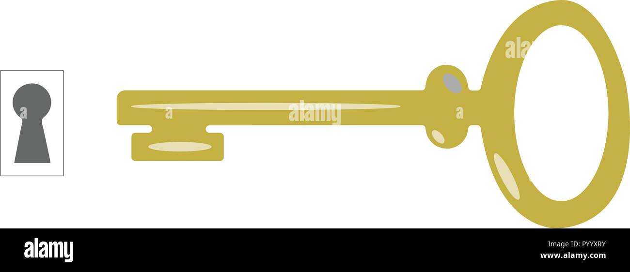 Key and keyhole vector, problem and solution concept Stock Vector Image ...
