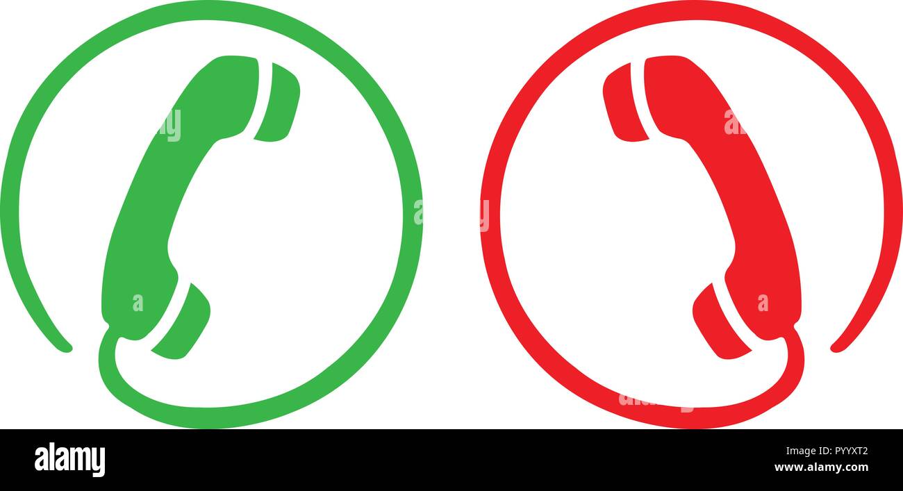 Two telephone receiver Stock Vector Images - Alamy