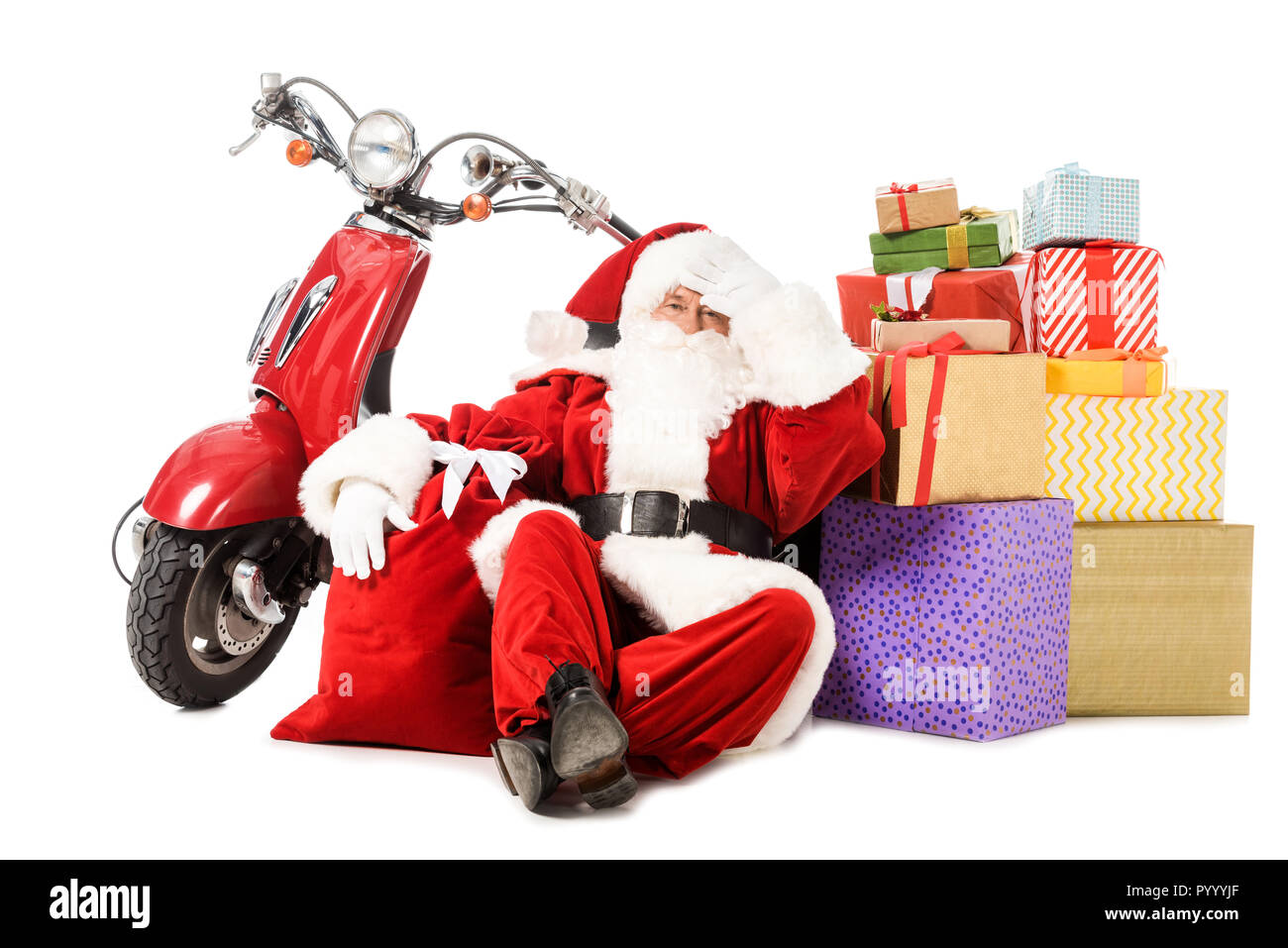 Exhausted santa hi-res stock photography and images - Alamy