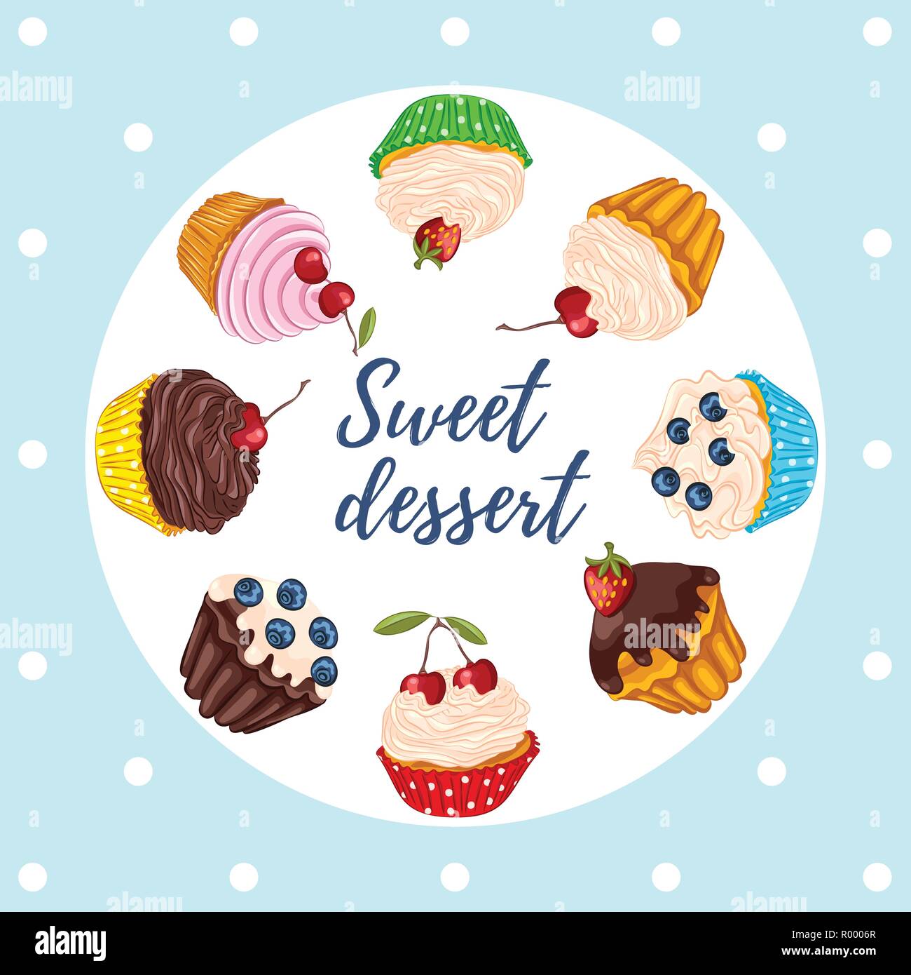 Fresh chocolate muffin on Stock Vector Images - Alamy