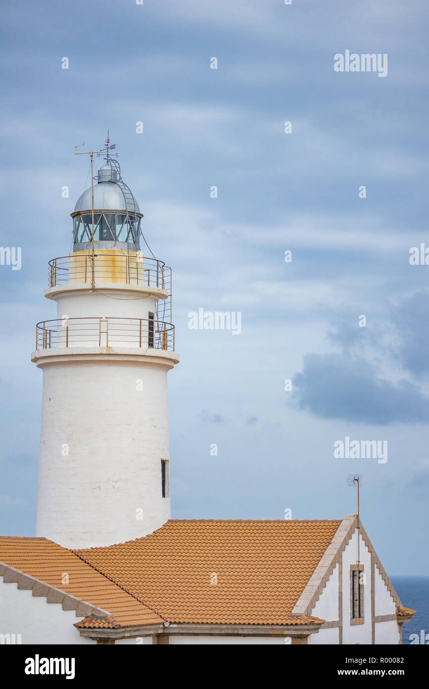 Capdepera lighthouse, Far de Capdepera, at Punta de Capdepera in Cala ...