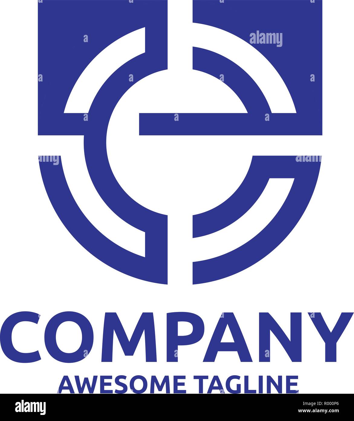 simple modern creative letter e as target icon vector, letter e logo ...