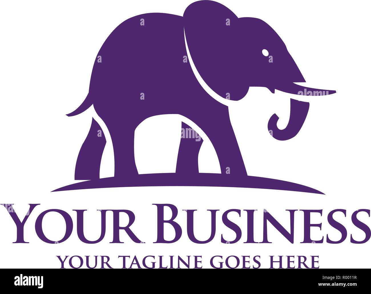 Elephant symbol Vector illustration, creative Elephant illustration ...