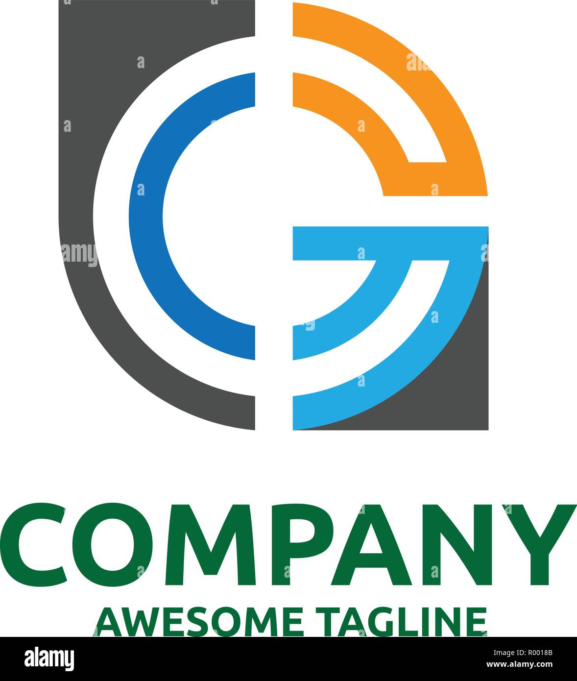 simple modern creative letter G as target icon vector, letter G logo ...