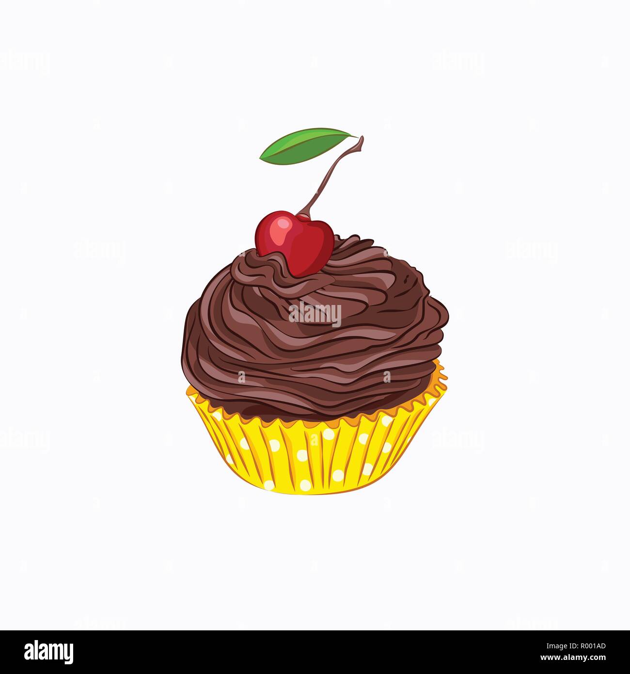 Yellow cream isolated Stock Vector Images - Alamy