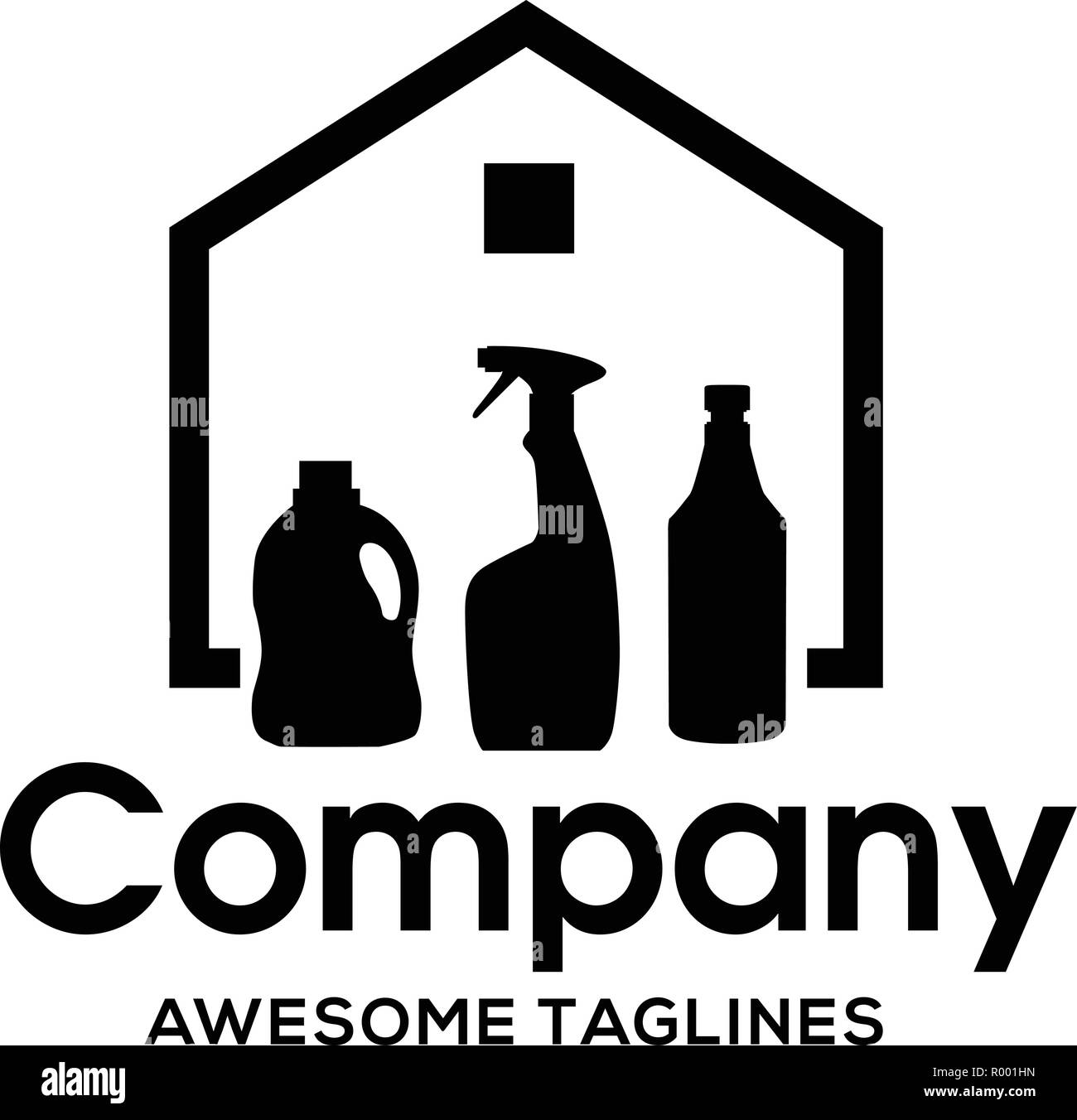 Cleaning service logo hi-res stock photography and images - Alamy