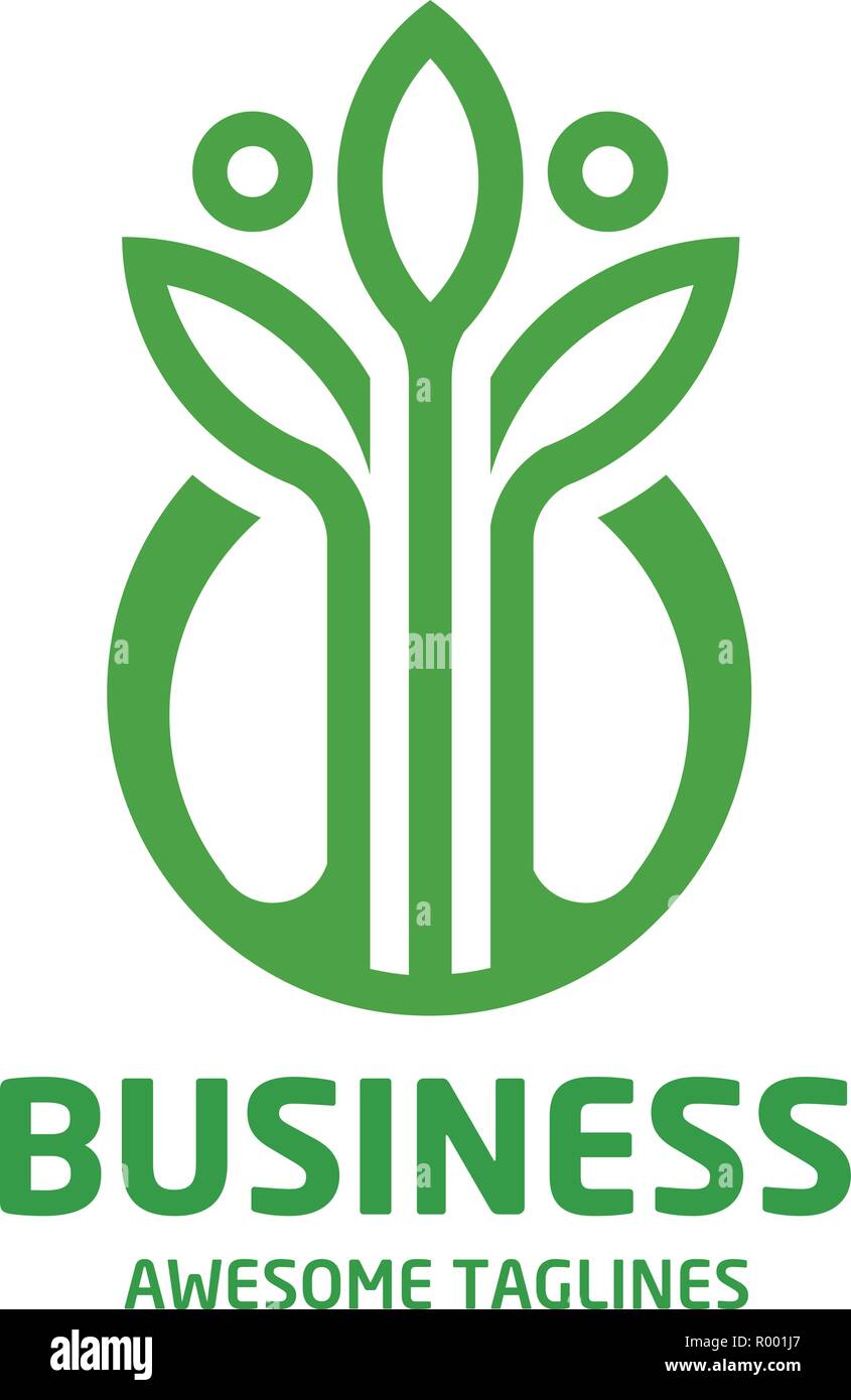 Design shape leaf logo and circle green color, Leaf logo eco graphic ...