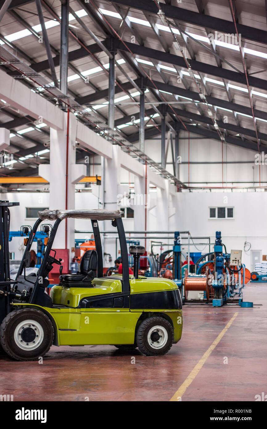 Cable Manufacturing Factory Interior Stock Photo - Alamy
