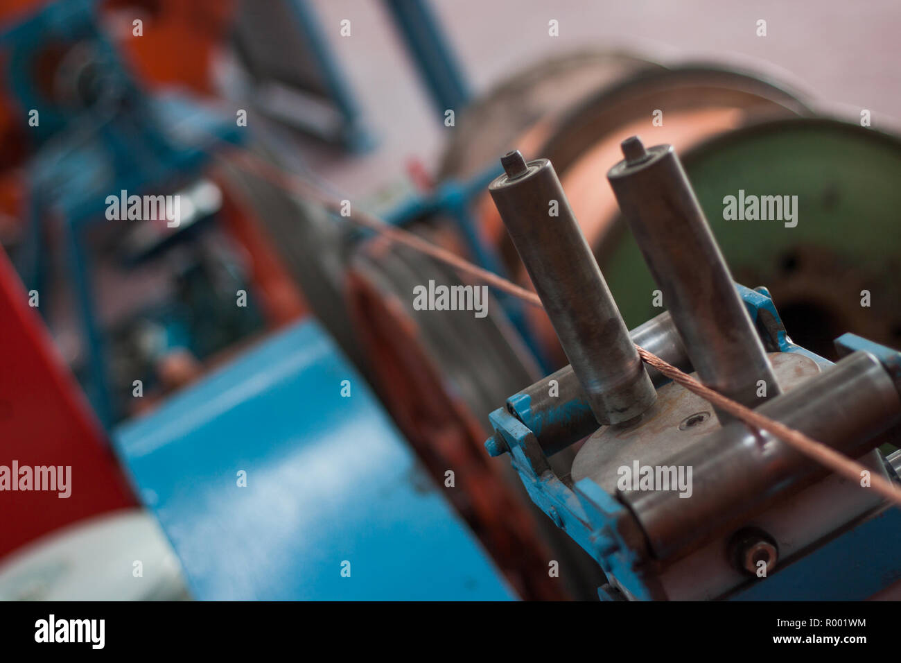 Cable Manufacturing Factory Interior Stock Photo - Alamy