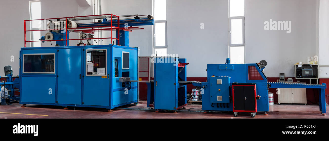 Cable Manufacturing Factory Interior Stock Photo - Alamy