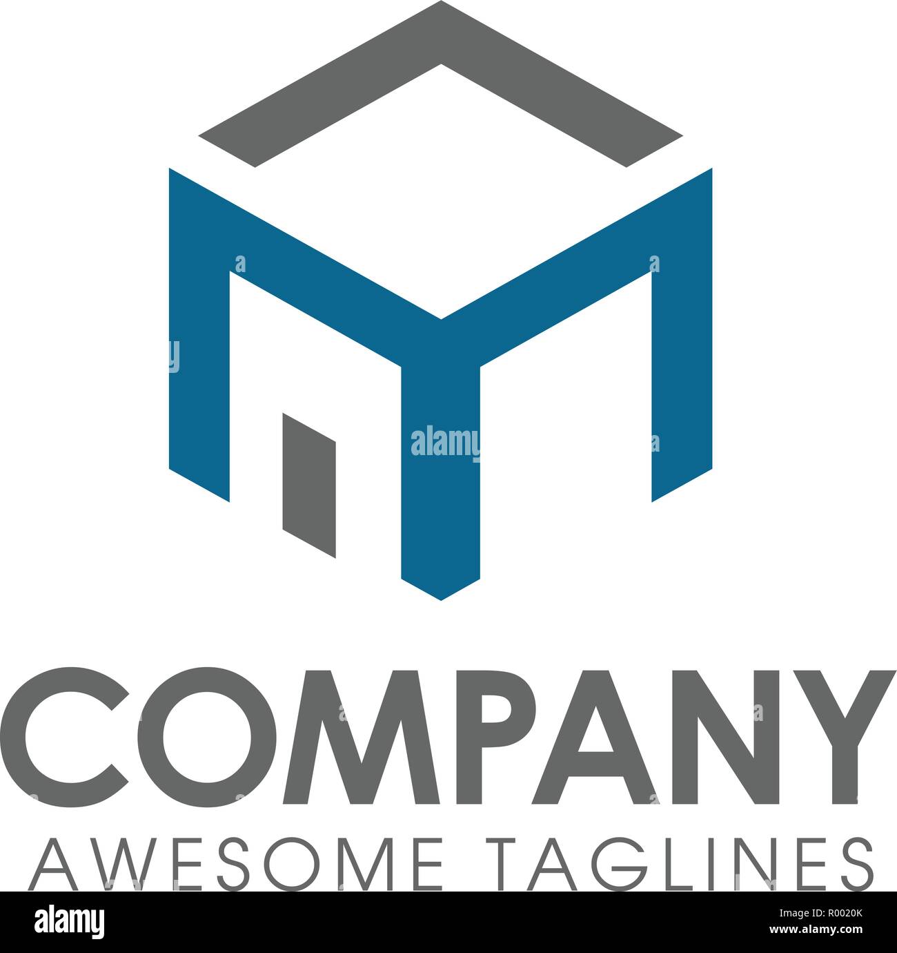 creative Letter M house icon design template elements Stock Vector ...