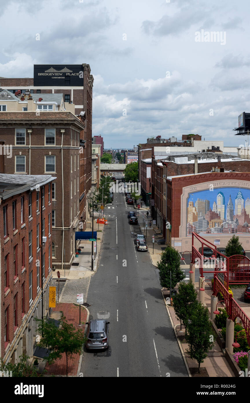 An aerial view of the city streets of Philadelphia Stock Photo - Alamy