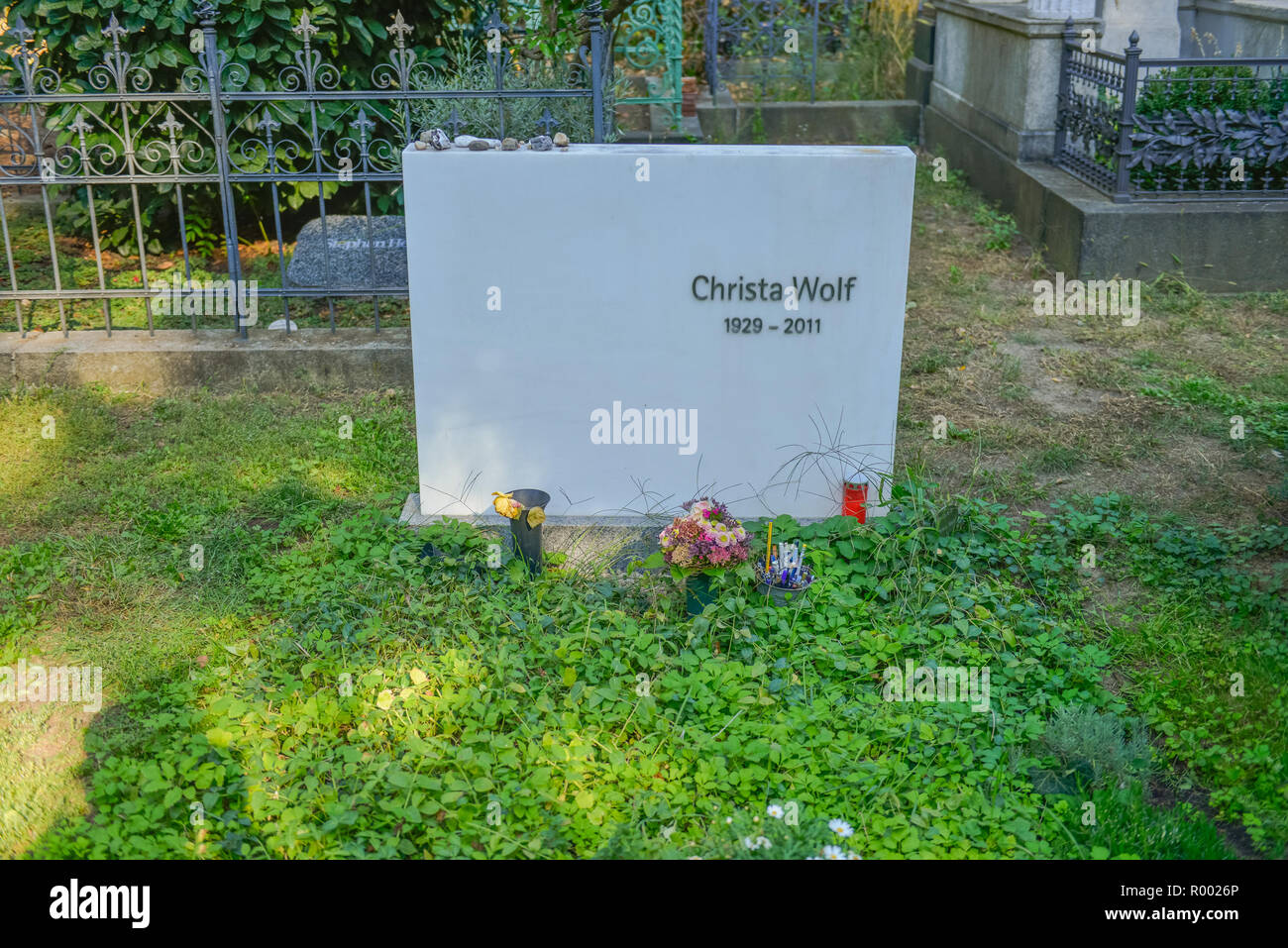Grave, Christa Wolf, Dorotheenstaedtischer cemetery, Chausseestrasse ...