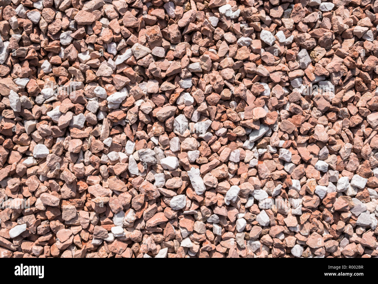 Closeup of little red pebbles. It can be used for texture and ...