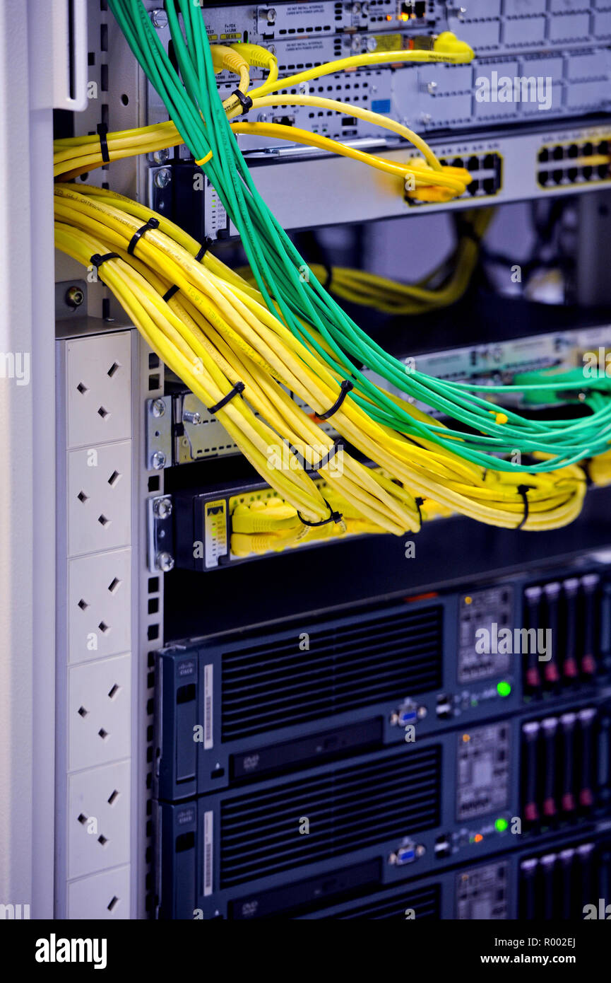 IT computer server rooms and data centre, UK Stock Photo - Alamy