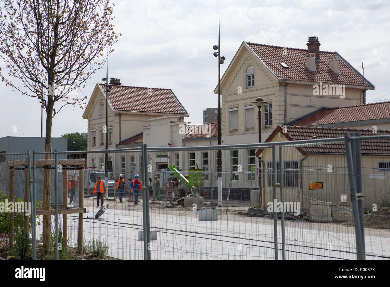France, Ile de France, Seine Saint Denis, Bourget railway station Stock ...