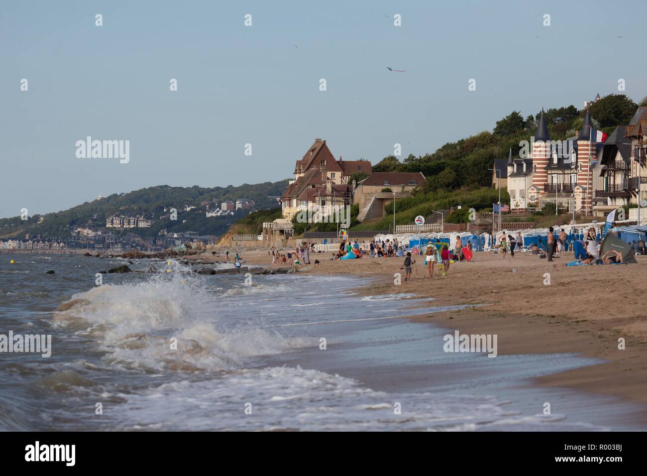 France, Normandy region, Calvados, Cote Fleurie, Blonville sur Mer ...